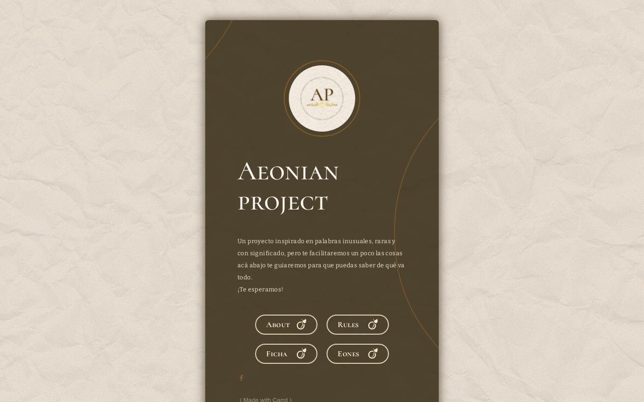 Aeonian project